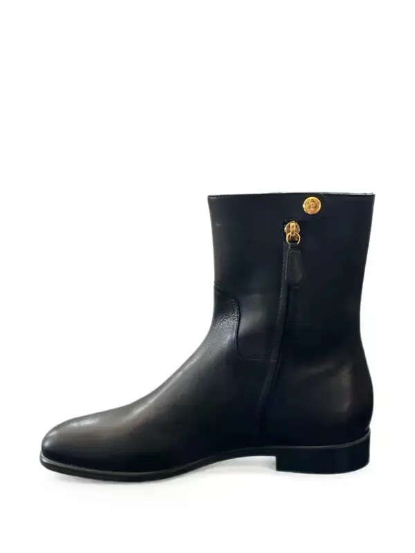 POLLINI Logo-plaque Ankle Boots - Black