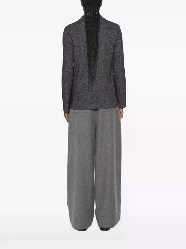Harris Wharf London Herringbone-pattern Single-breasted Jacket