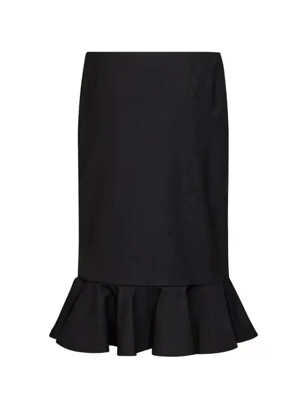 Giuseppe Di Morabito Ruffled-hem Straight Midi Skirt