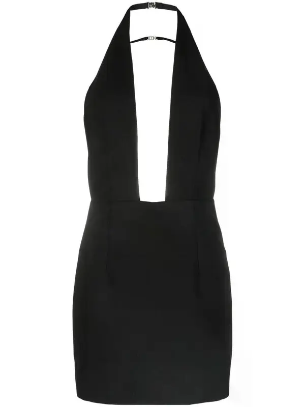 Dsquared2 Halterneck Open-back Minidress - Black