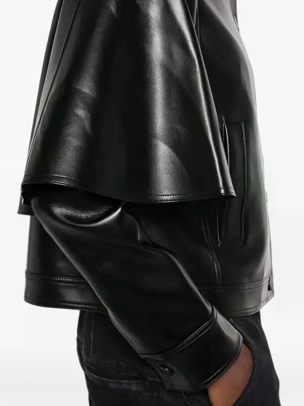 TWINSET Faux-leather Cape Jacket