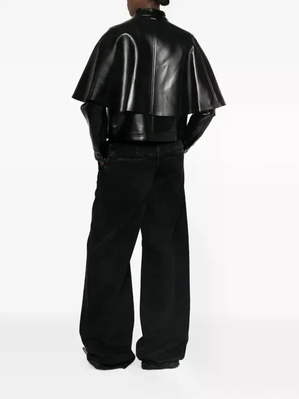 TWINSET Faux-leather Cape Jacket