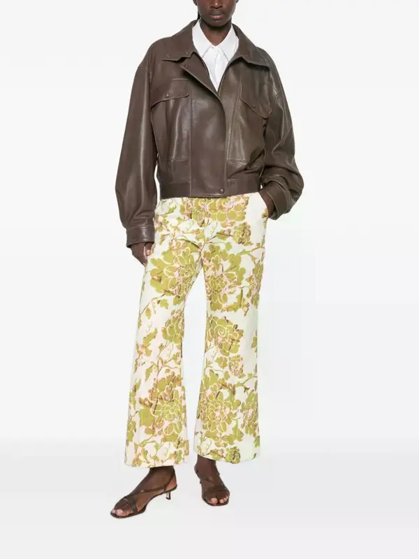 La DoubleJ Hendrix Floral-print Trousers