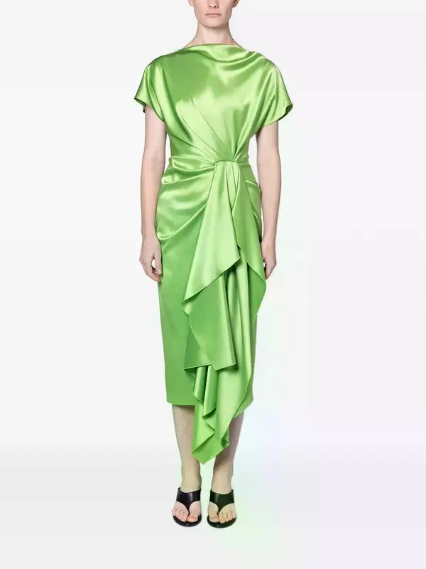 ROKSANDA Zoa Draped Midi Dress