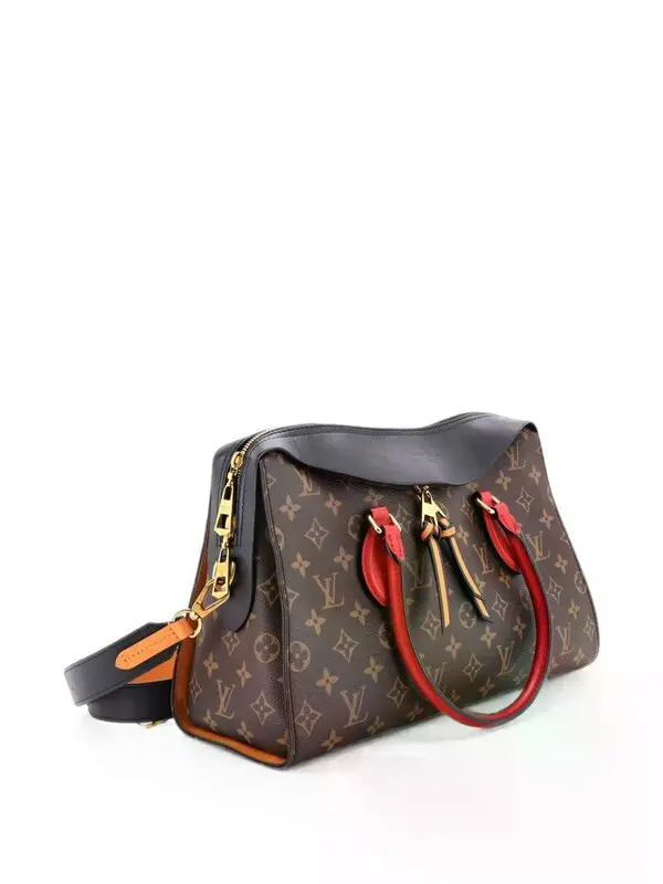 LOUIS VUITTON Tuileries Handbag Monogram Canvas With Leather Satchel