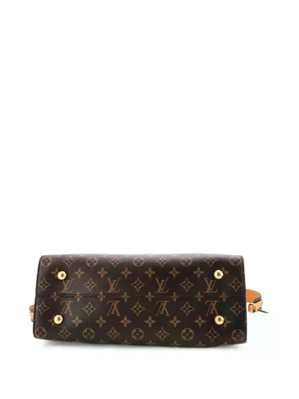 LOUIS VUITTON Tuileries Handbag Monogram Canvas With Leather Satchel
