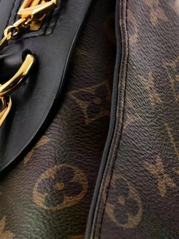 LOUIS VUITTON Tuileries Handbag Monogram Canvas With Leather Satchel