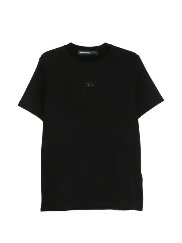 Karl Lagerfeld Logo-embroidered T-shirt