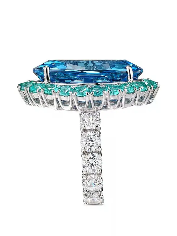 ANABELA CHAN Ocean Paraiba Candy Crush Multi-stones Ring