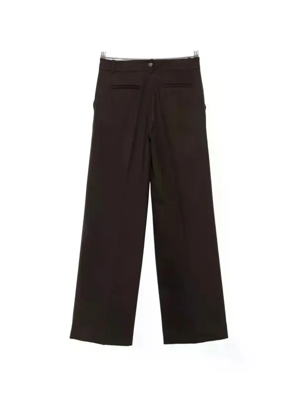 P.a.r.o.s.h Pressed-crease Wide-leg Trousers