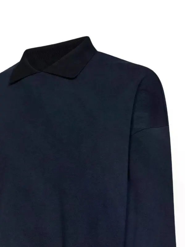 ROSE BURRITO Long-sleeve Polo-collar Sweatshirt