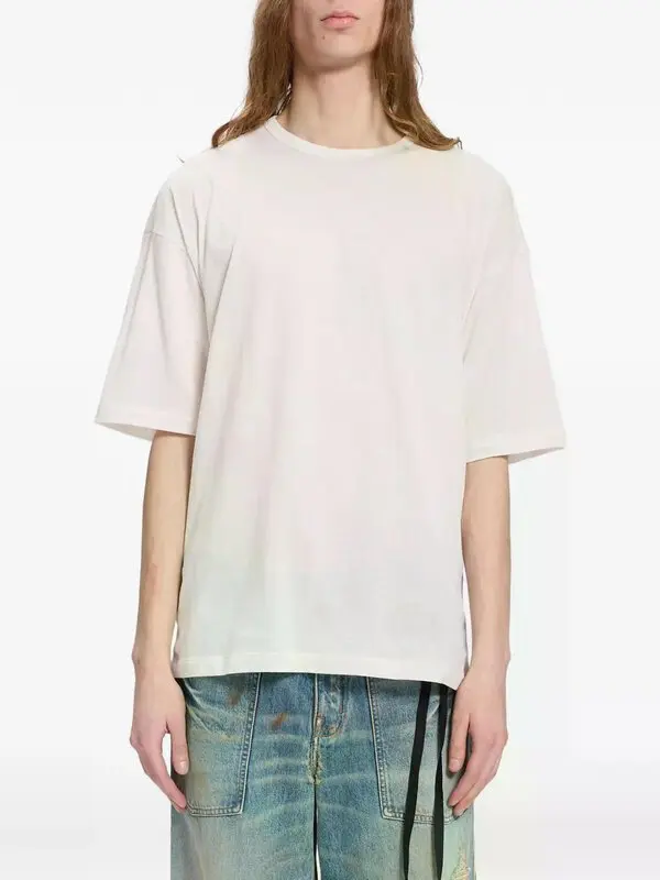 ANN DEMEULEMEESTER Text-print Cotton T-shirt