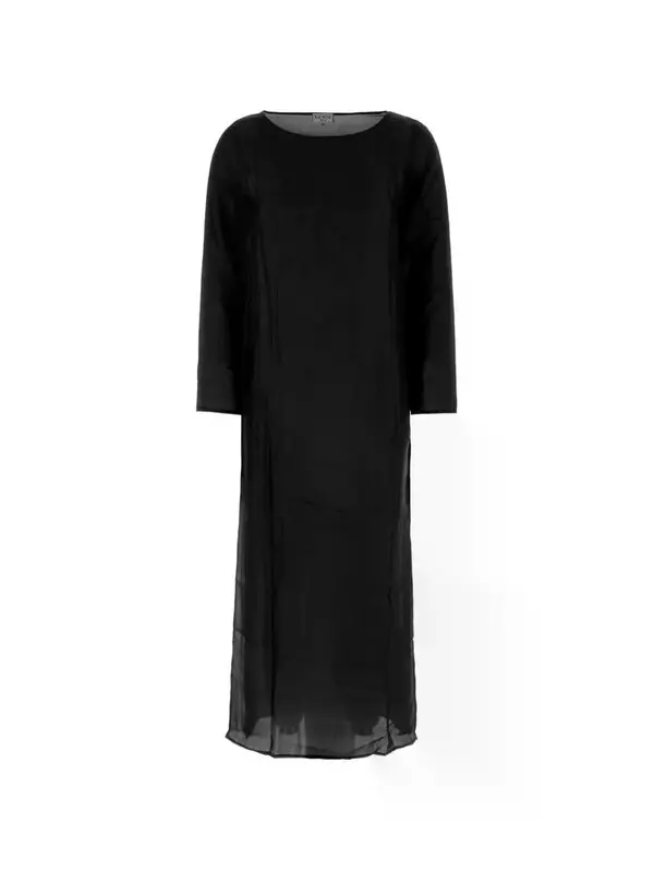 THE ROSE IBIZA Mariana Sheer Maxi Dress - Black