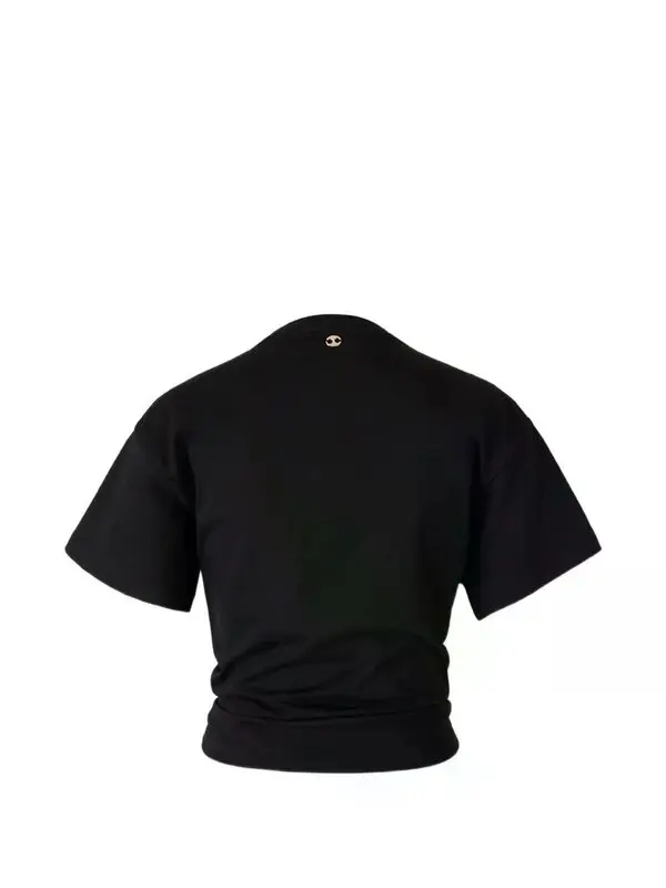 Rabanne T-shirt In Cotton With Signature Piercing Detail
