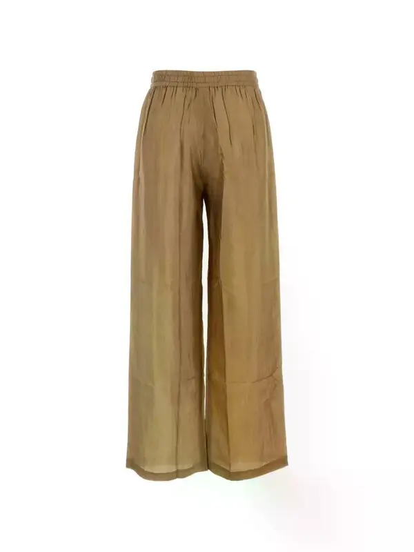 THE ROSE IBIZA Drawstring Silk Palazzo Pants