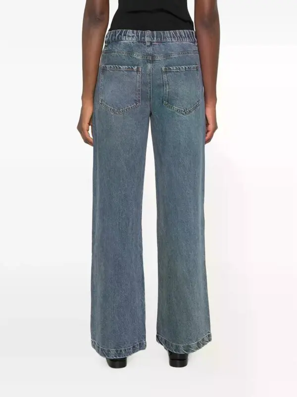Xirena Elasticated-waistband Straight-leg Jeans