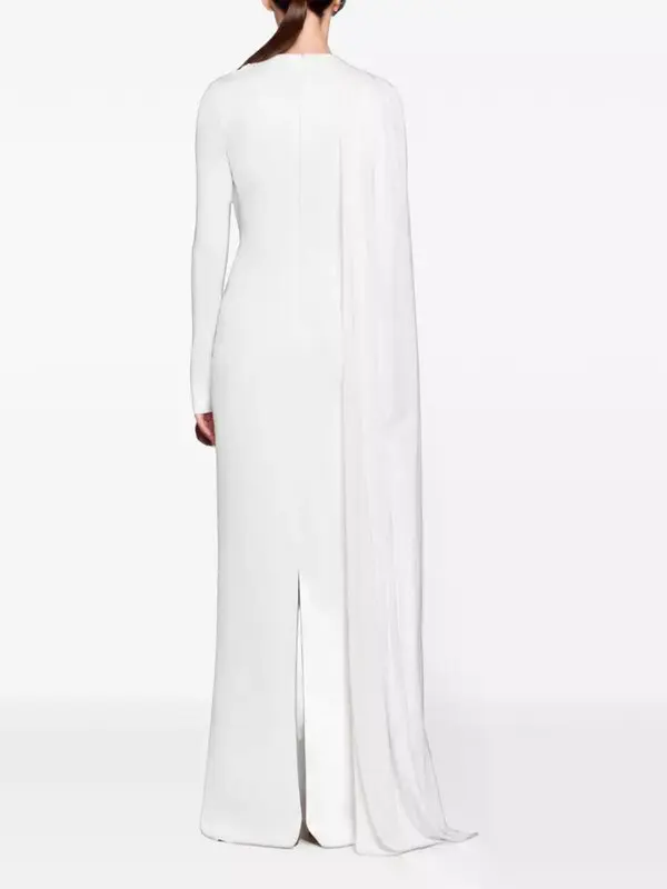 CHATS BY C.DAM Nilah Draped Embellished Maxi Dress
