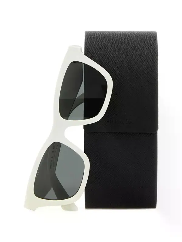 Prada Square Frame Sunglasses - White