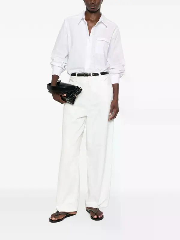 PANICALE Embellished Pocket Cotton Shirt