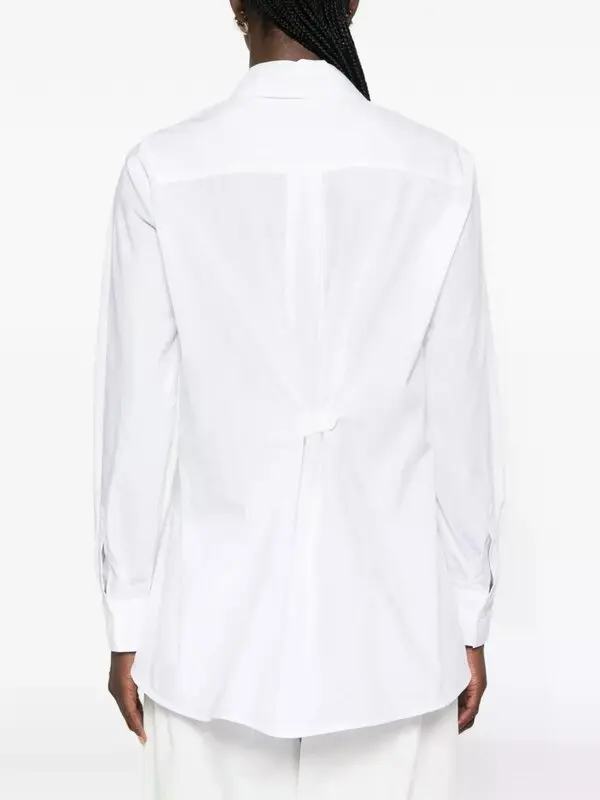 PANICALE Embellished Pocket Cotton Shirt