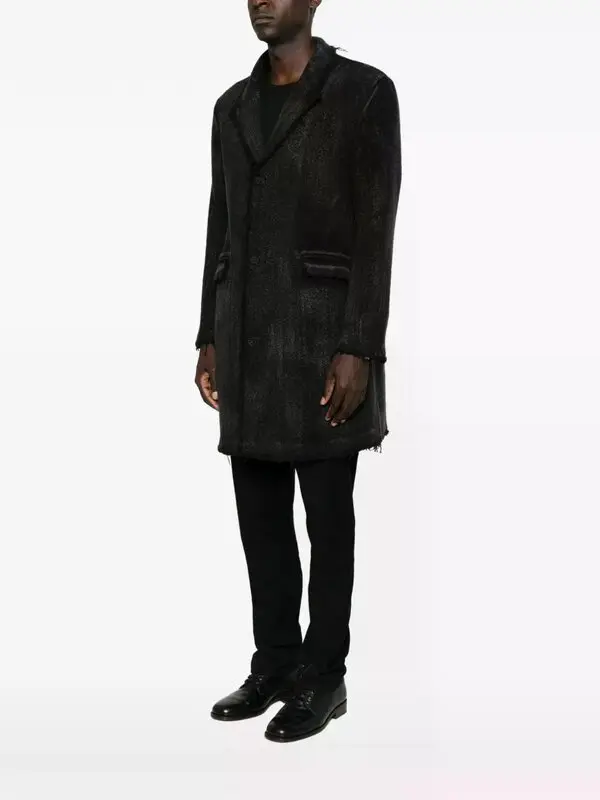 Avant Toi Woven Leather Coat