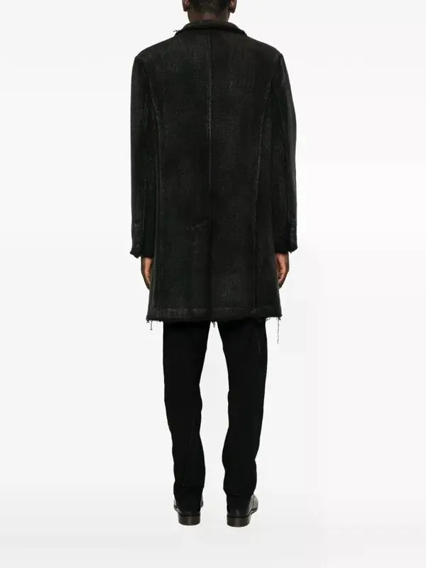 Avant Toi Woven Leather Coat