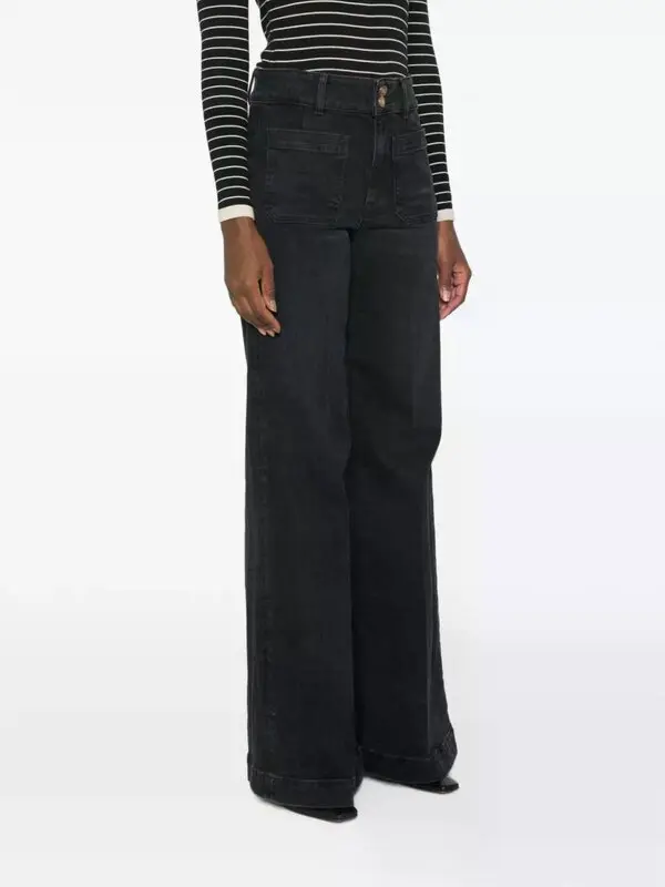 Seafarer Patch-pocket Wide-leg Jeans