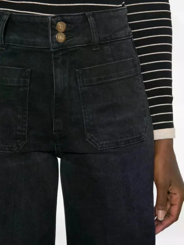 Seafarer Patch-pocket Wide-leg Jeans