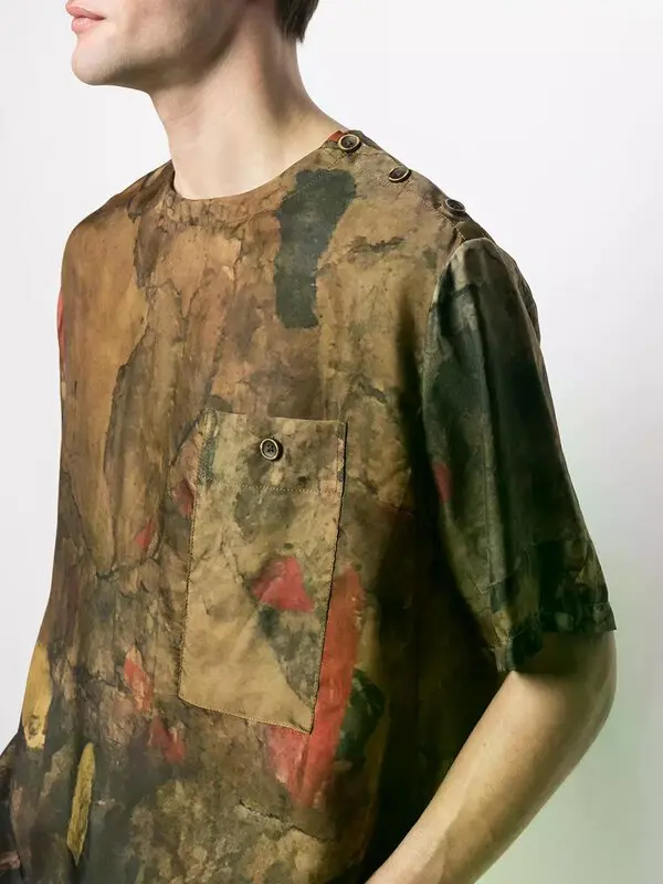 UMA WANG Abstract-print T-shirt