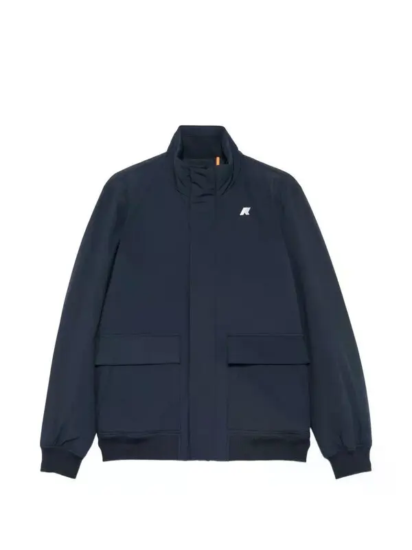 K-WAY Logo-patch Ribbed-trim Jacket