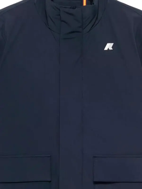K-WAY Logo-patch Ribbed-trim Jacket