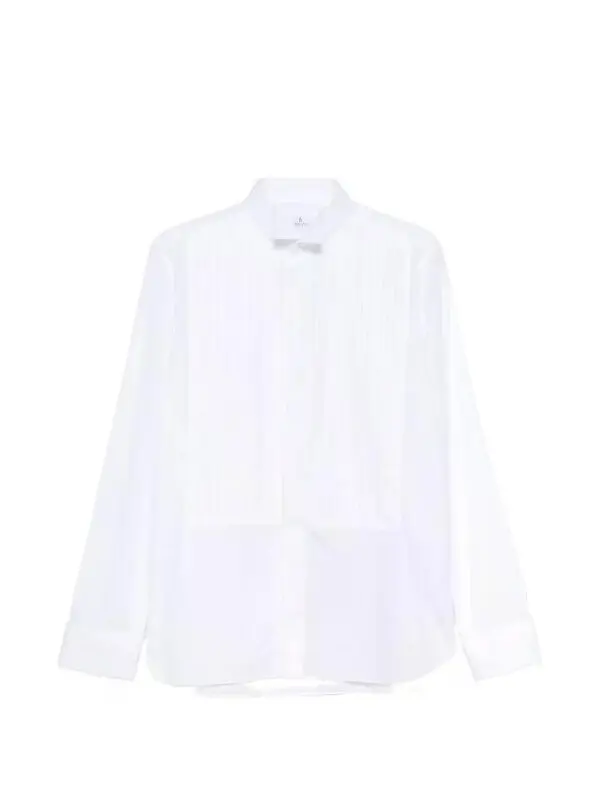 TRUZZI Pleated-bib Wing-collar Shirt
