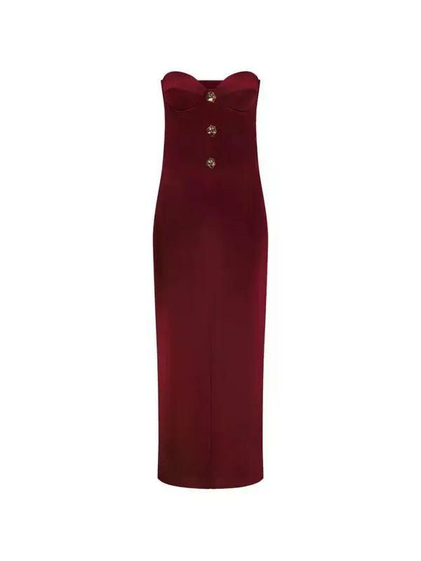 VIOLANTE NESSI Strapless Silk Gown