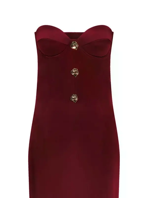 VIOLANTE NESSI Strapless Silk Gown