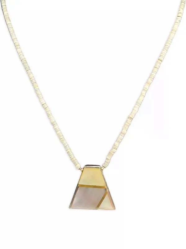 MADISON Santo Domingo-2 Motif Pendant Necklace - Neutrals
