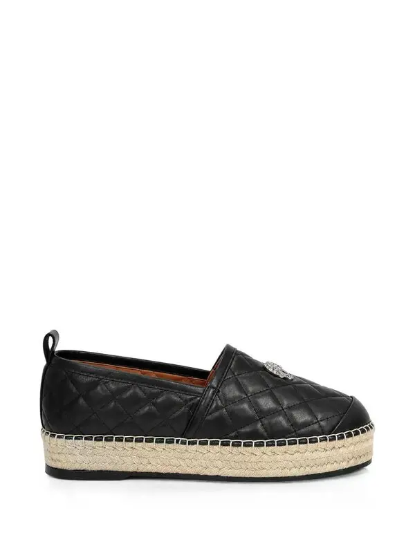 Philipp Plein Nappa Espadrilles With Skull Embellishment