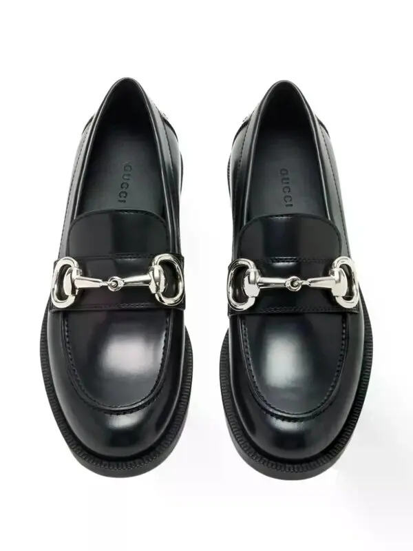 Gucci Calf Skin Flat Shoes - Black
