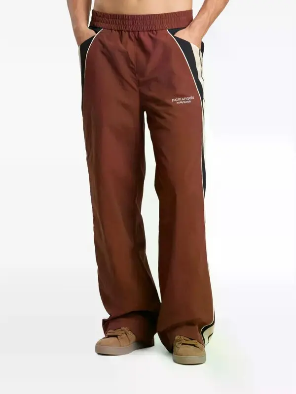 Palm Angels Hollywood Logo-print Track Pants - Brown