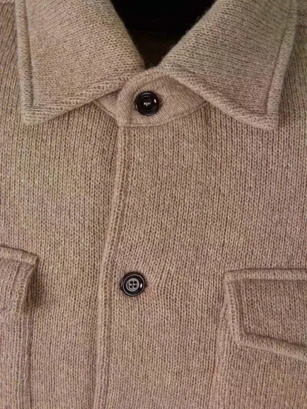 LARDINI Button-up Flap-pocket Cardigan