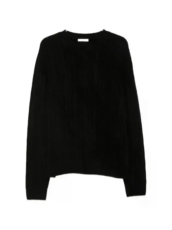 THE ROW Nanni Cable-knit Crew-neck Sweater