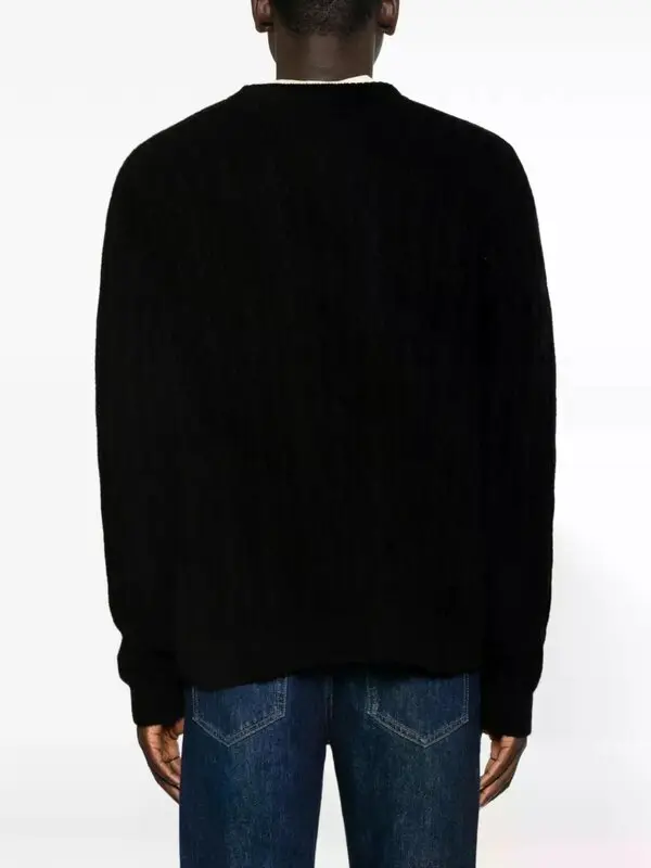 THE ROW Nanni Cable-knit Crew-neck Sweater