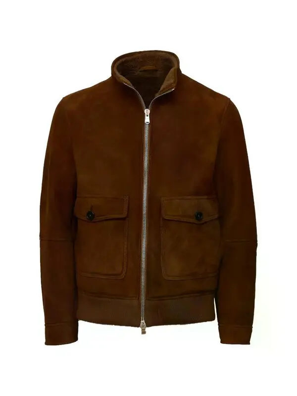 DONDUP Shearling Zip-up Jacket
