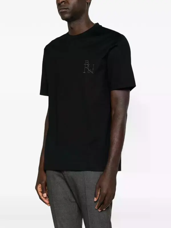 Brioni Logo-embroidered T-shirt