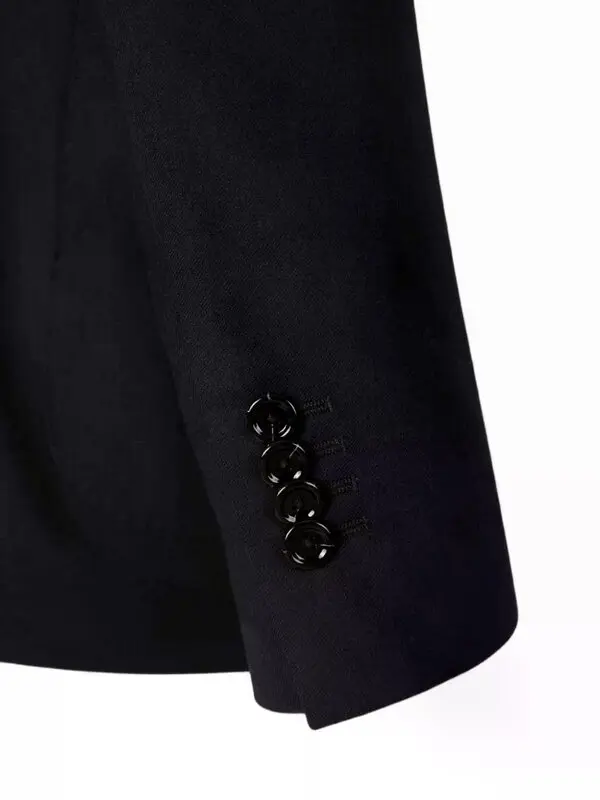 LARDINI Flower-lapel Single-breasted Blazer