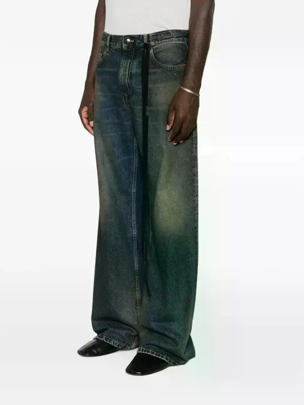 ANN DEMEULEMEESTER Faded Wide-leg Jeans