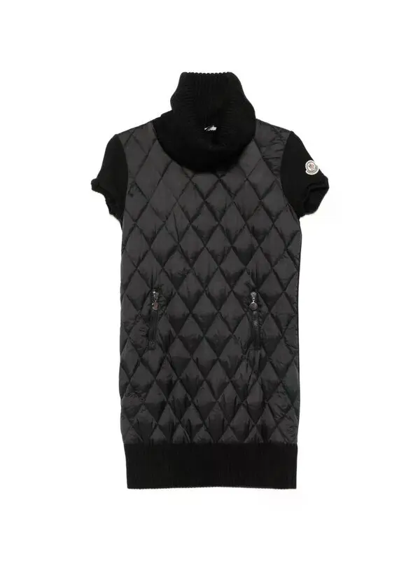 Moncler 2000s Diamond-quilted Dress - Black