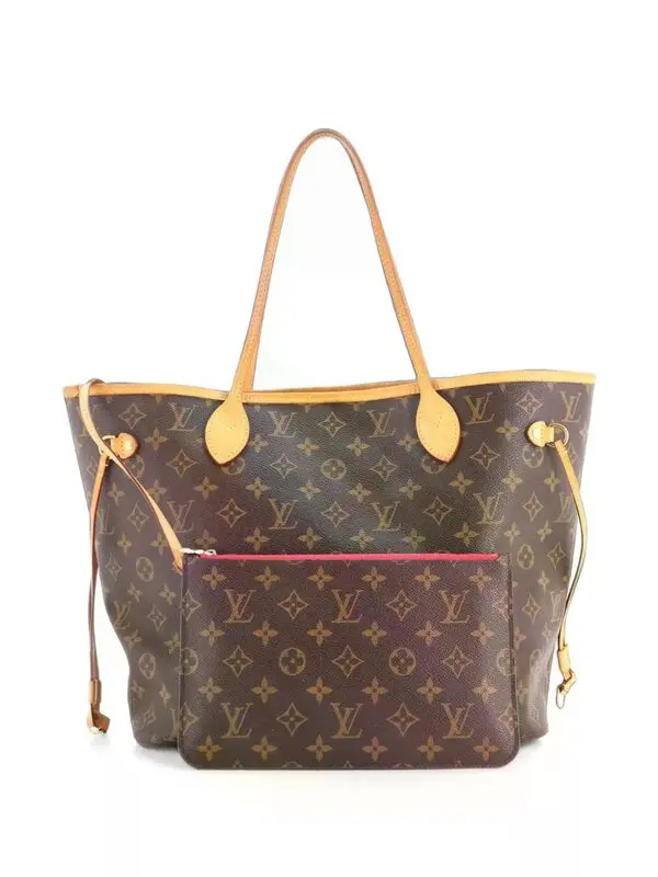 LOUIS VUITTON Monogram Canvas Neverfull Mm Tote Bag - Brown