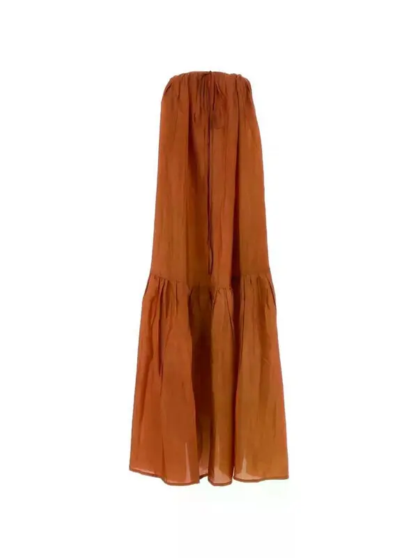 THE ROSE IBIZA Soleil Tiered Silk Maxi Dress