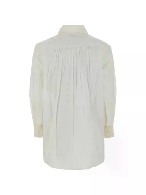 BODE Lace-panelled Pleated Shirt