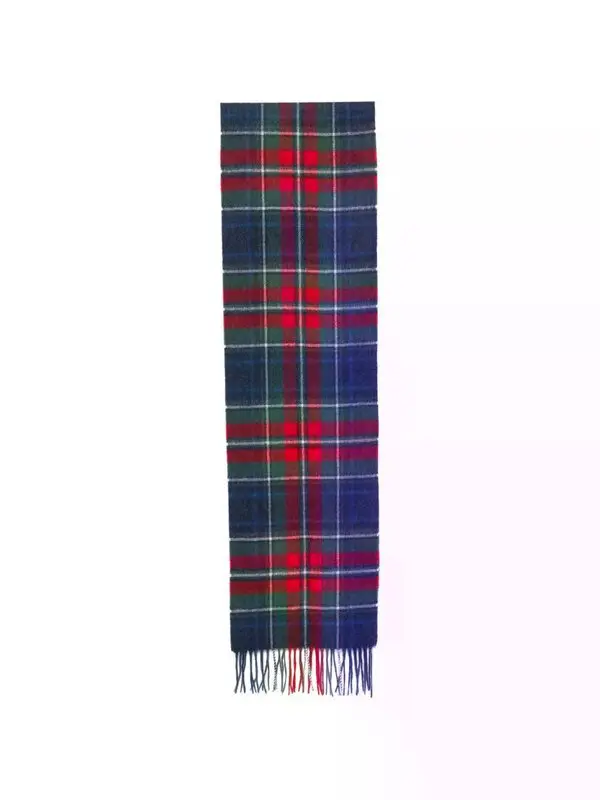 Barbour New Check Tartan Scarf - Blue
